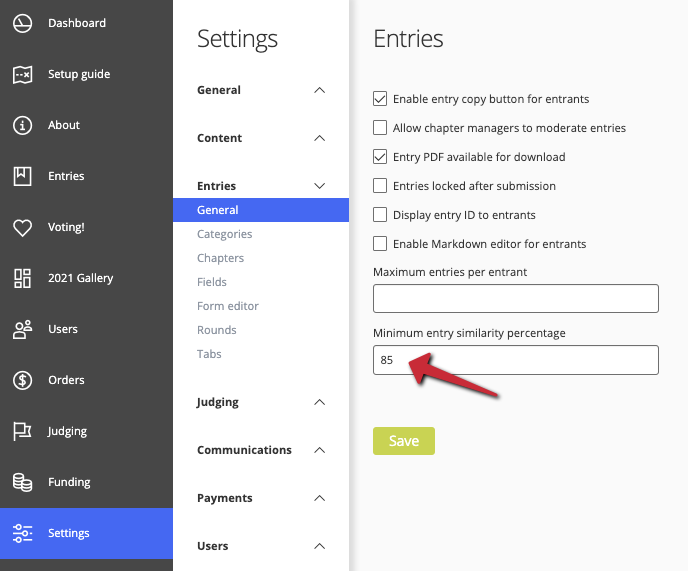 Manage duplicate entries – Award Force Help Centre