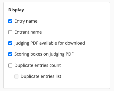 Add scoring boxes to judge PDF – Award Force Help Centre