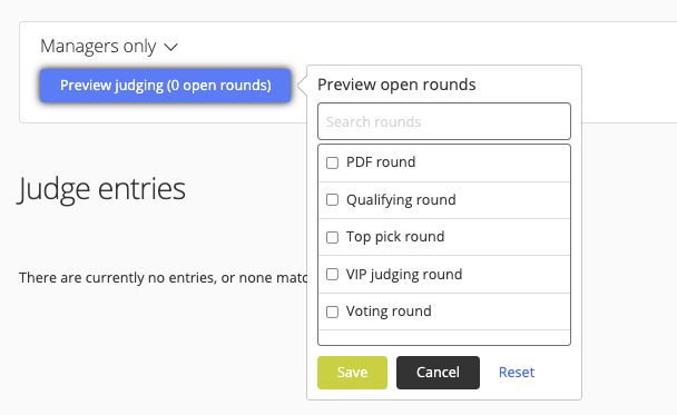 Judgingcard Online Results
