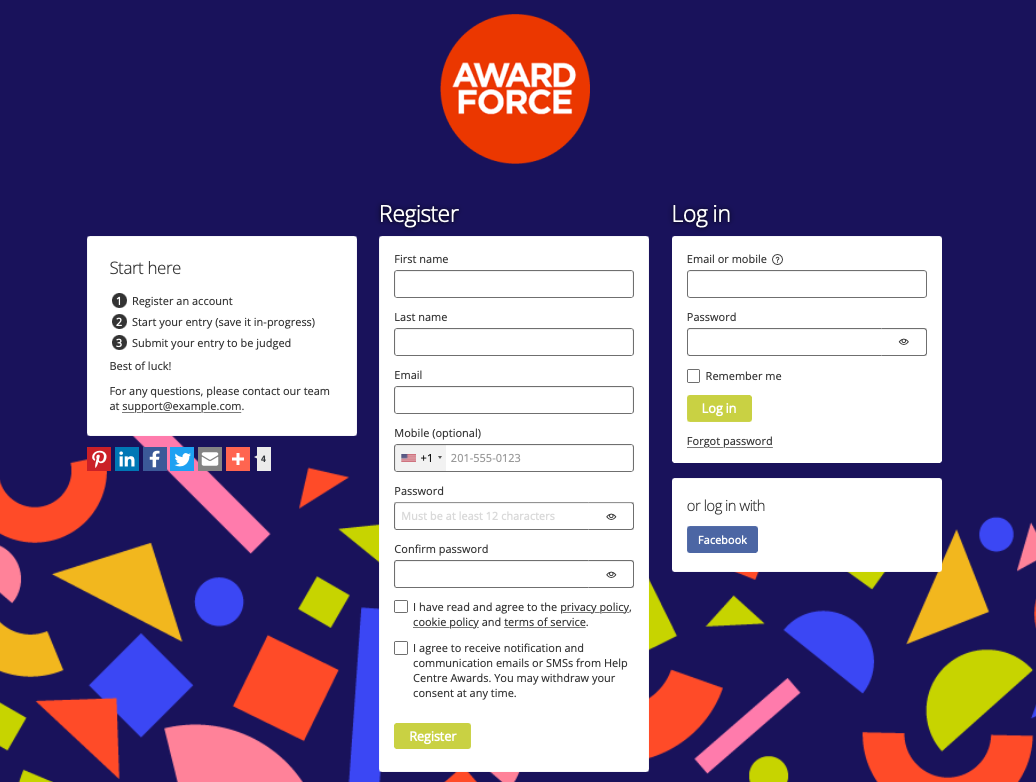 Theme configuration guide – Award Force Help Centre