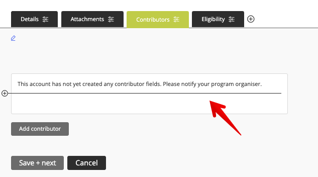 Field configuration – Award Force Help Centre