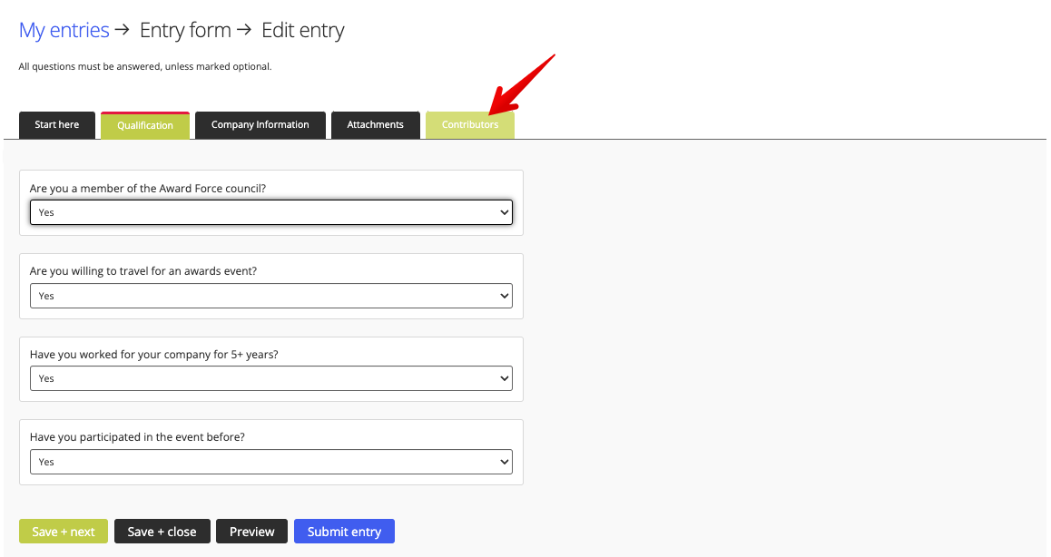 Theme configuration guide – Award Force Help Centre
