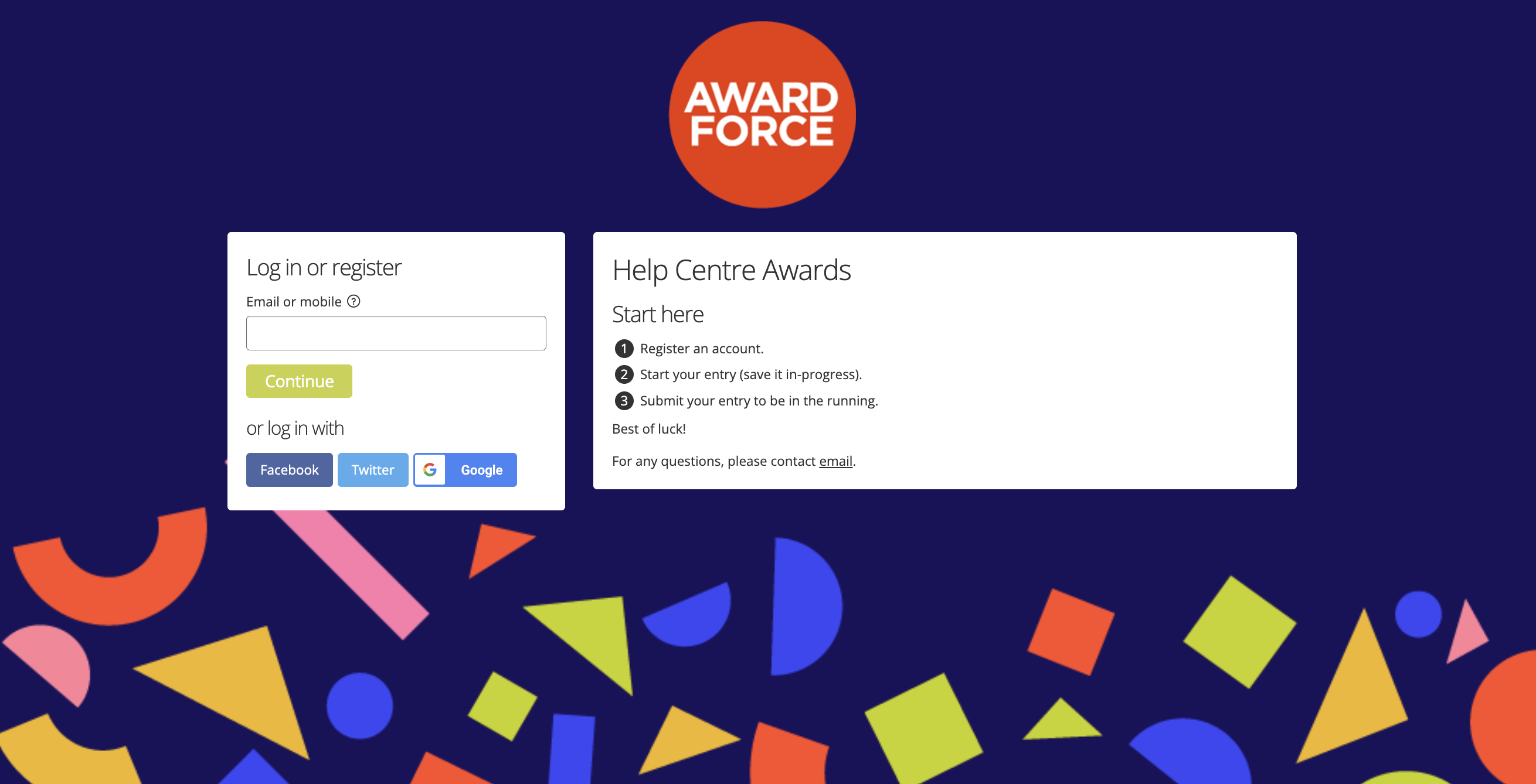 Theme configuration guide – Award Force Help Centre